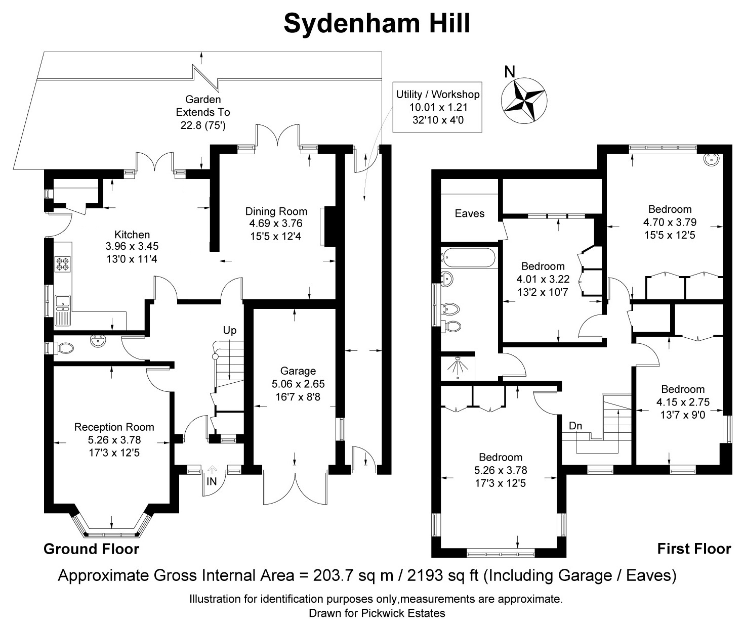 4 Bedroom House | SE26 6TQ | Sydenham Hill | Pickwick Estates