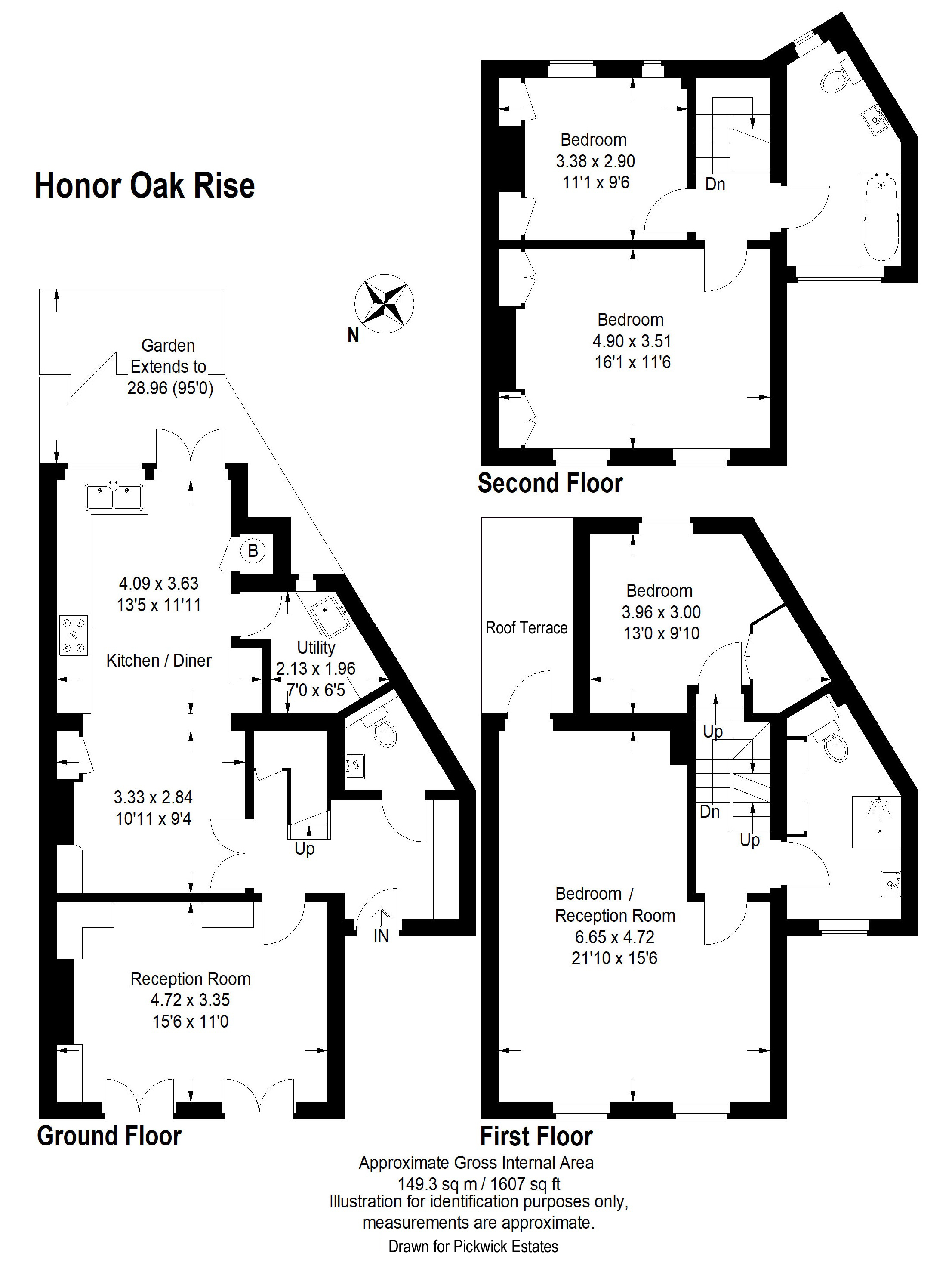 3 Bedroom House | SE23 3QY | Honor Oak Rise | Pickwick Estates