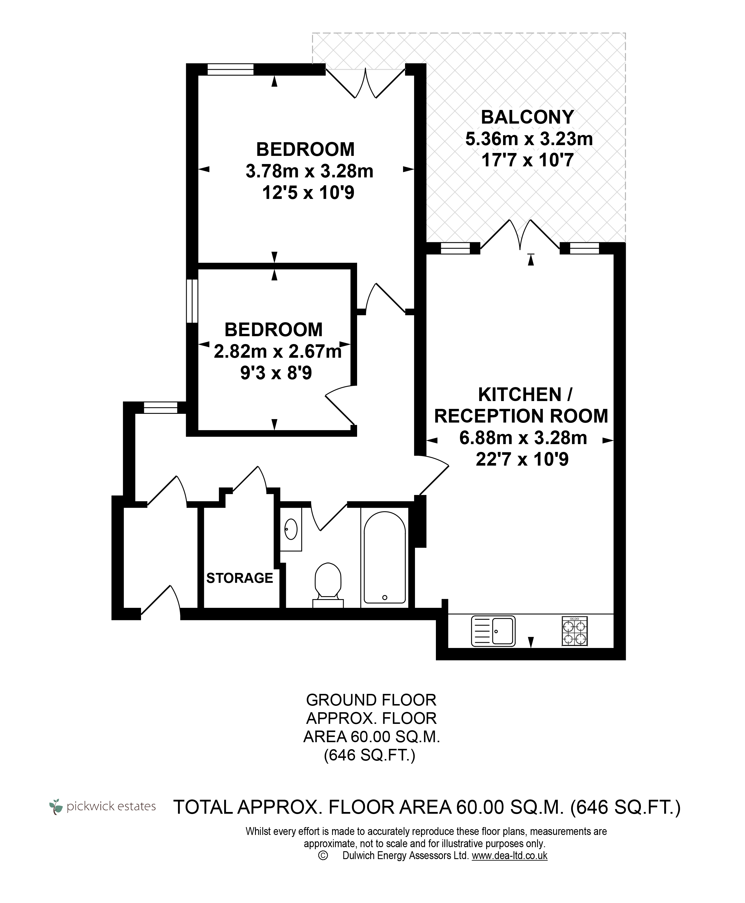 2 Bedroom Flat | SE23 3AP | Canonbie Road | Pickwick Estates